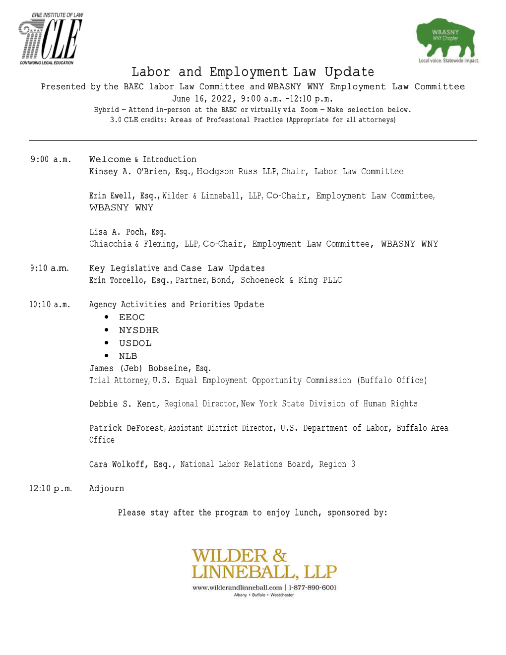 Events — WBASNY - Western New York