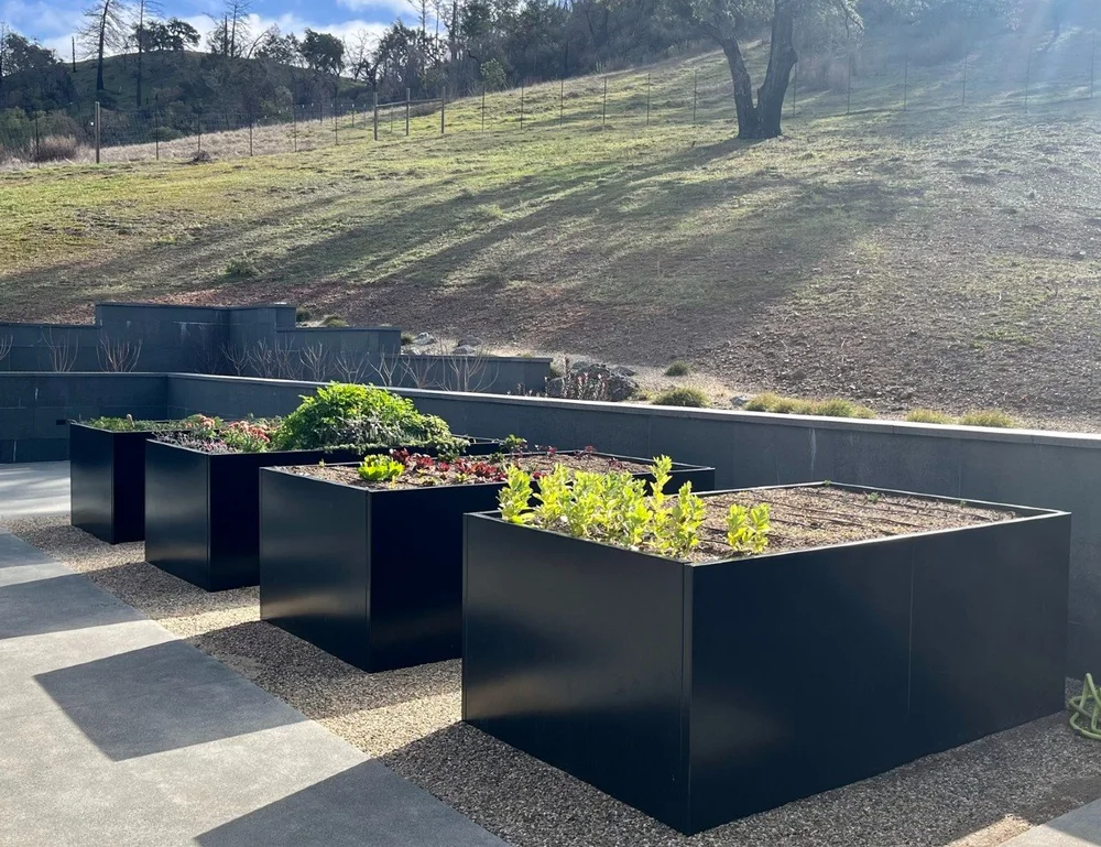 Image gallery of corten steel planters and planter beds and aluminum ...
