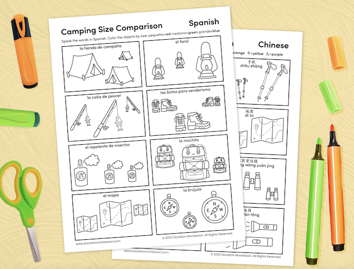 Free Bilingual Worksheets & Activities — Stockton Montessori School