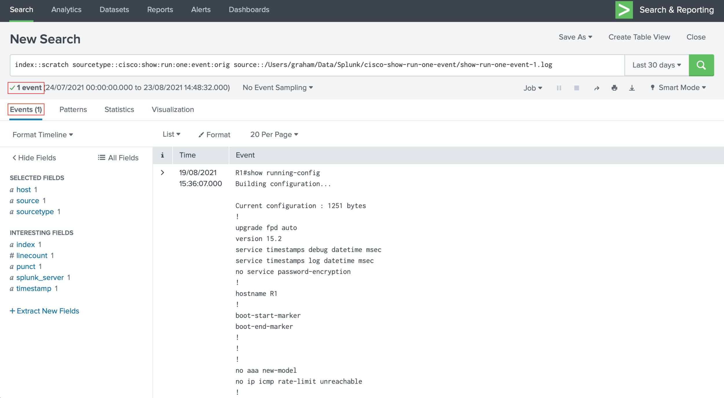 Splunking Cisco Data — Tiny Input Limited