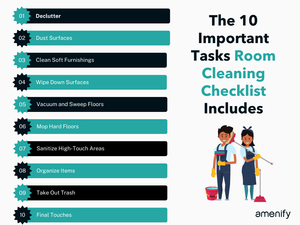 Ultimate Room Cleaning Checklist - Daily, Weekly, Monthly and Seasonal ...