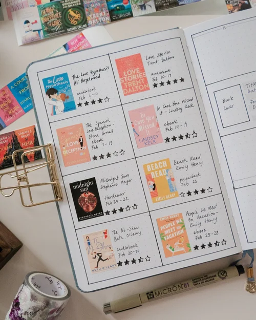 5 Easy Reading & Book Tracker Ideas for Your Journal — Erin Smith ...