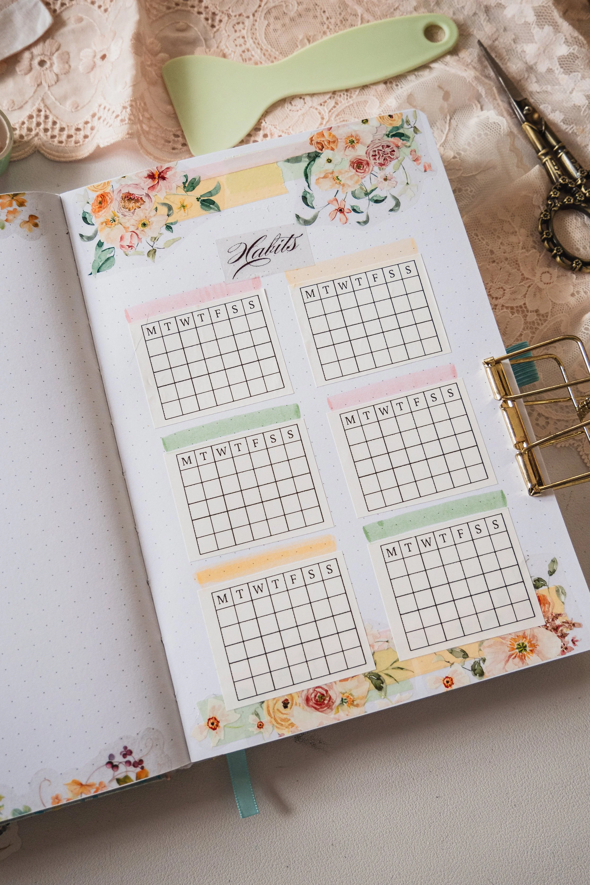 February Bullet Journal: Easy, Simple and Cute Pastel Floral theme ...
