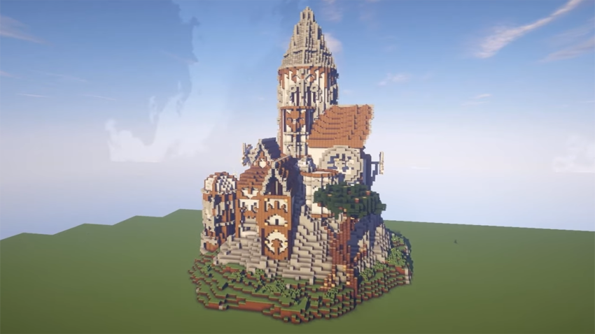 Minecraft Medieval Castle Schematic