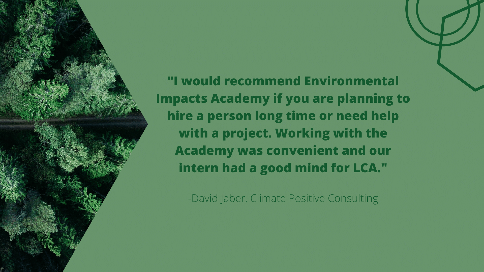What our customers are saying — Environmental Impacts Academy