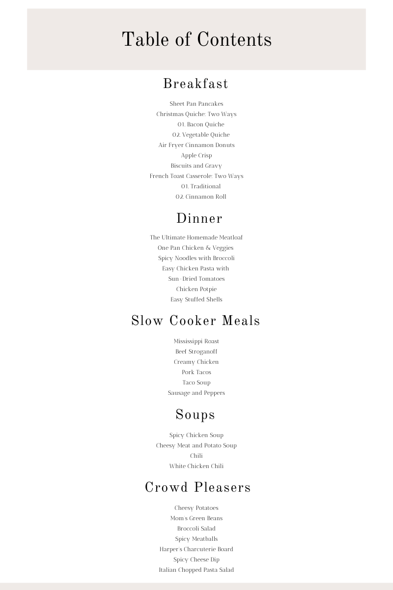 Family Dinners Made Simple Cook Book — Sarah Hill