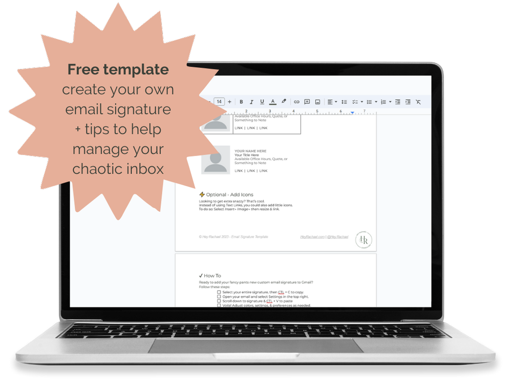 How to: Create a Custom Email Signature (+ free template)