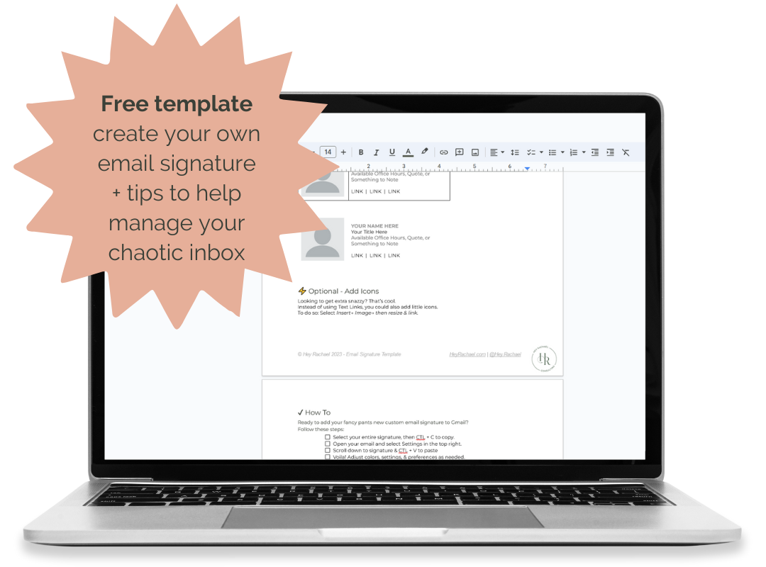 How to: Create a Custom Email Signature (+ free template)