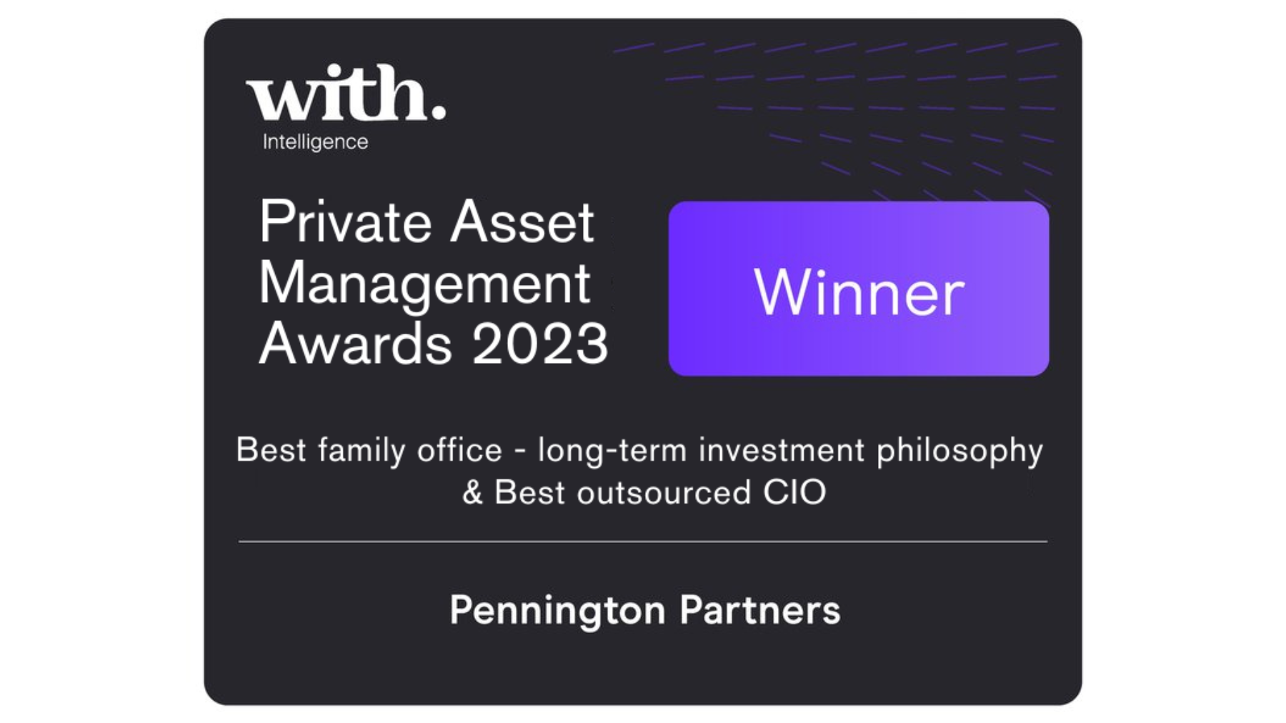 Awards — Pennington Partners