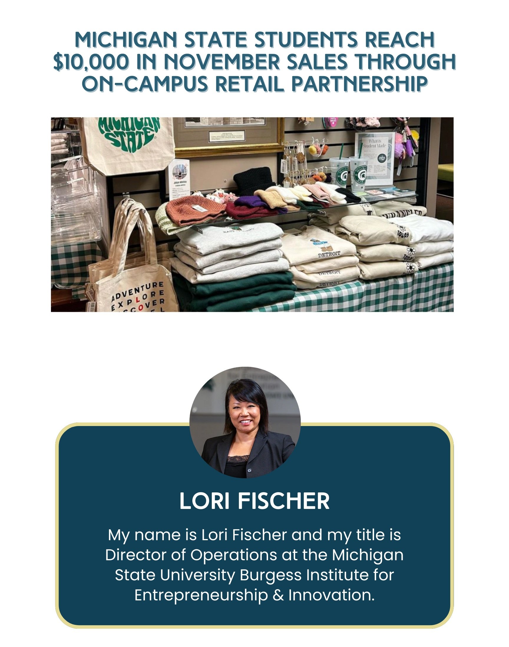 SUCCESS STORY: STUDENT-MADE MICHIGAN STATE — Student-Made Store™