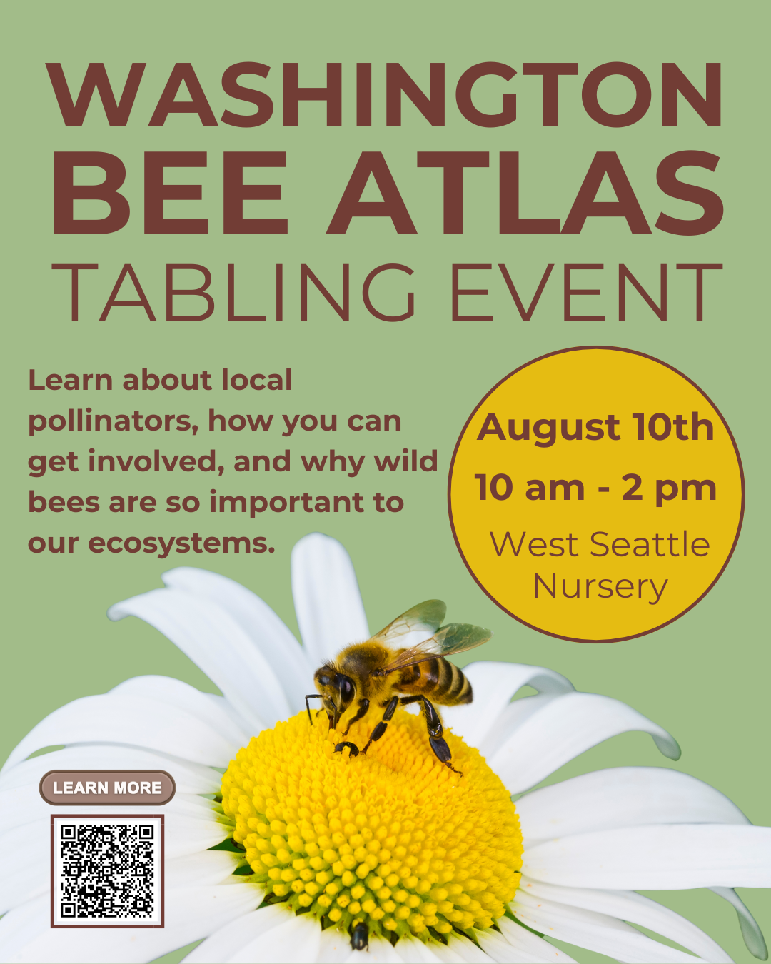 Washington Bee Atlas Tabling Event at West Seattle Nursery — West ...