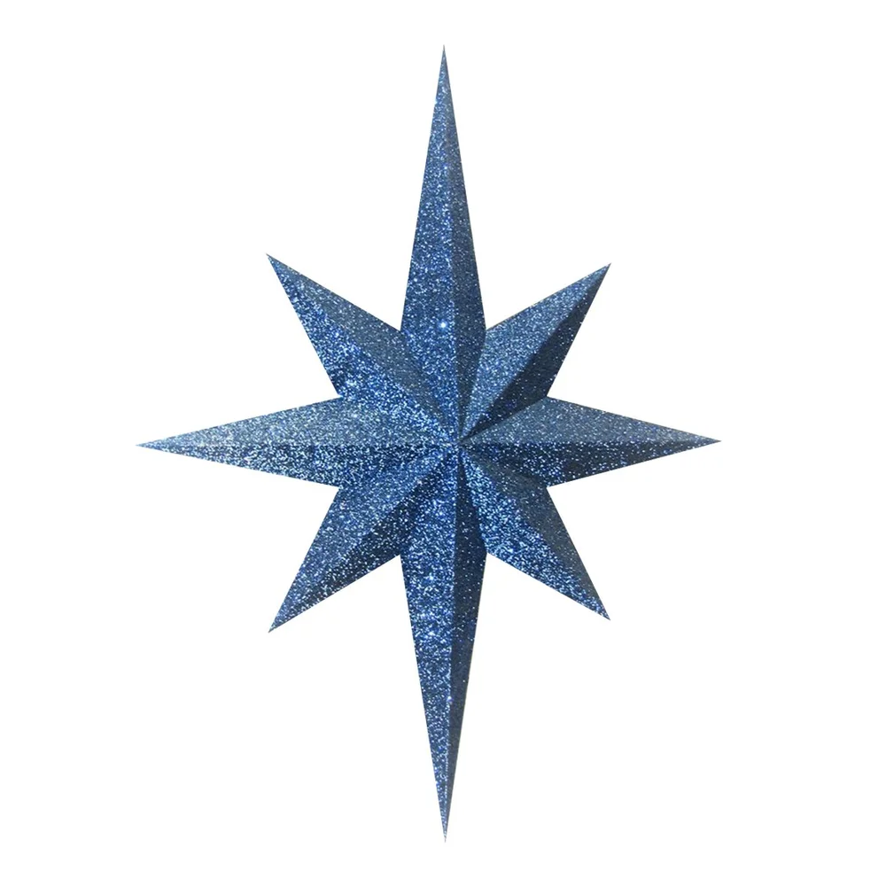 Blue Glitter Star