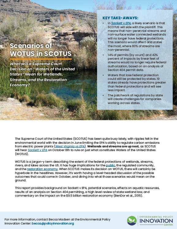 WOTUS Explainer — Environmental Policy Innovation Center
