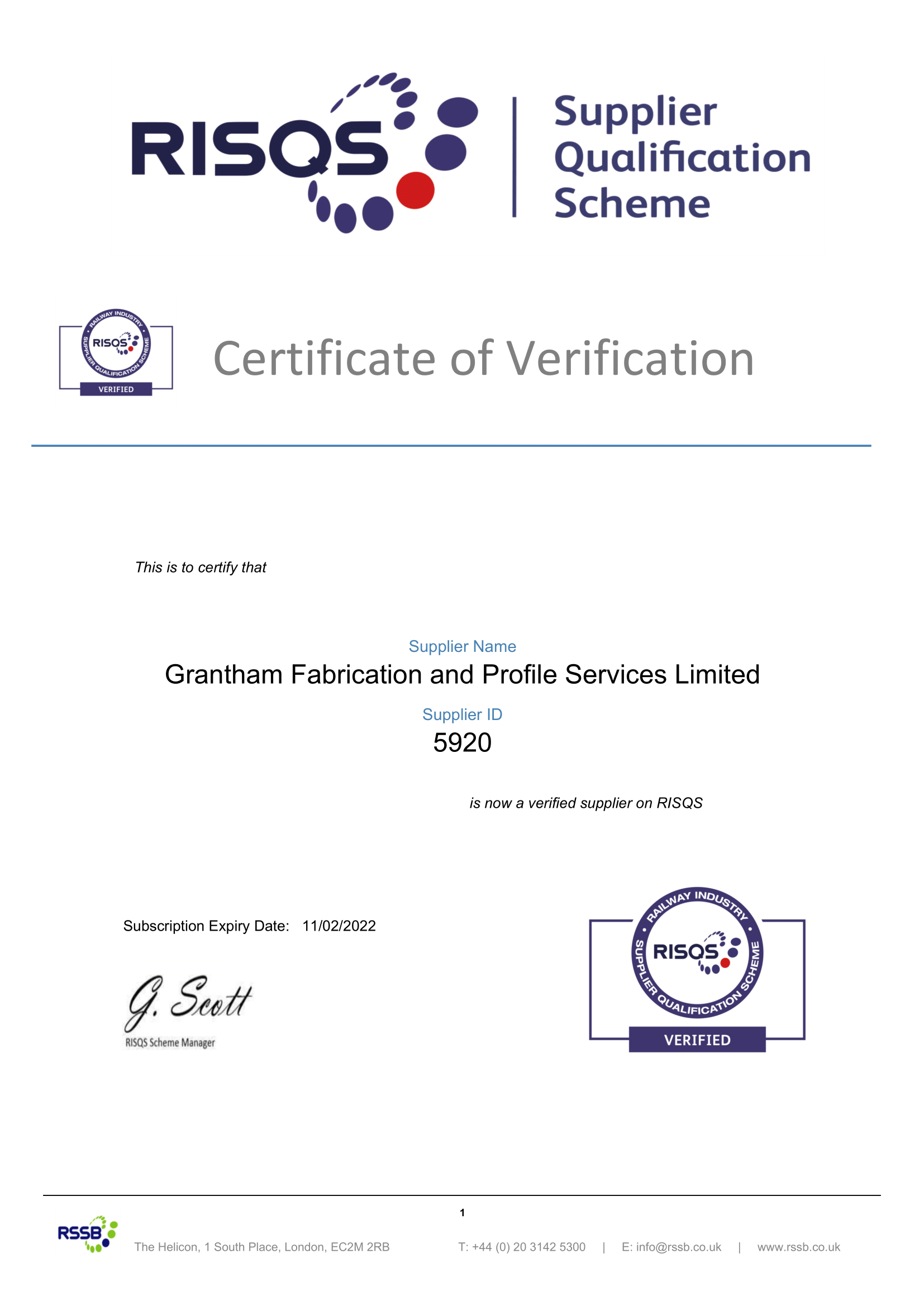About — Grantham Fabrication and Profile Services LTD