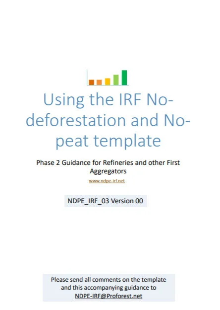 NDPE Implementation Reporting Framework