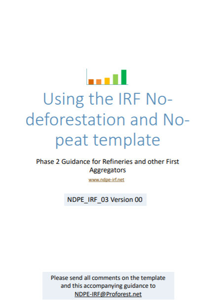 NDPE Implementation Reporting Framework