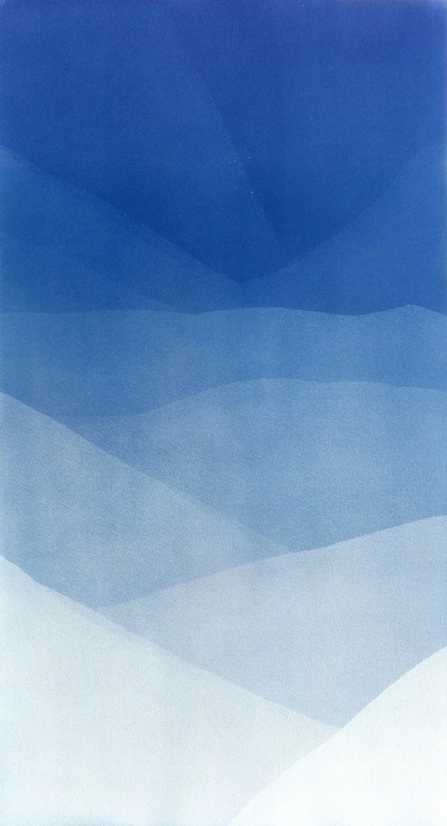 Abstract Cyanotypes on Paper — Christine So
