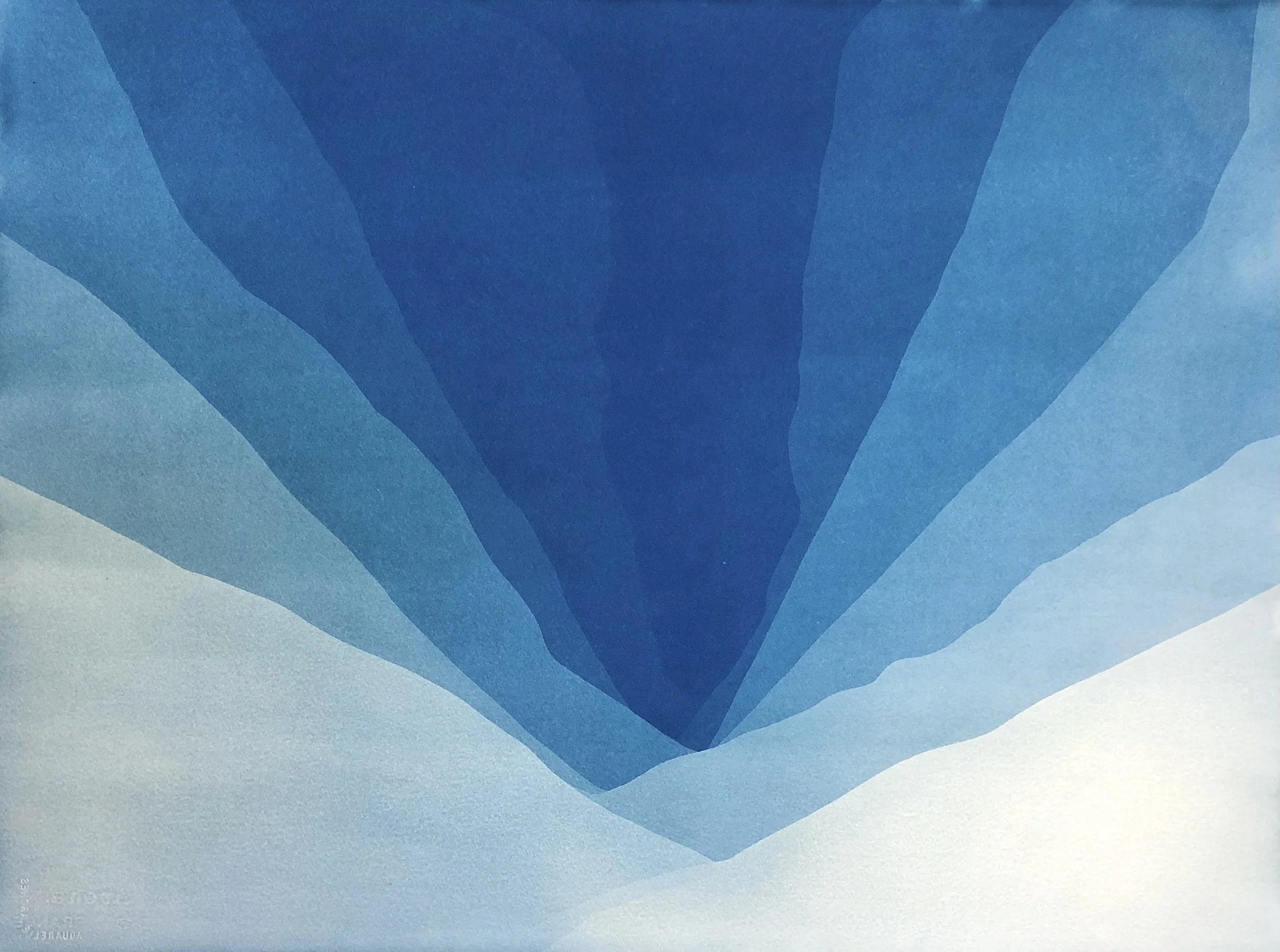 Abstract Cyanotypes on Paper — Christine So