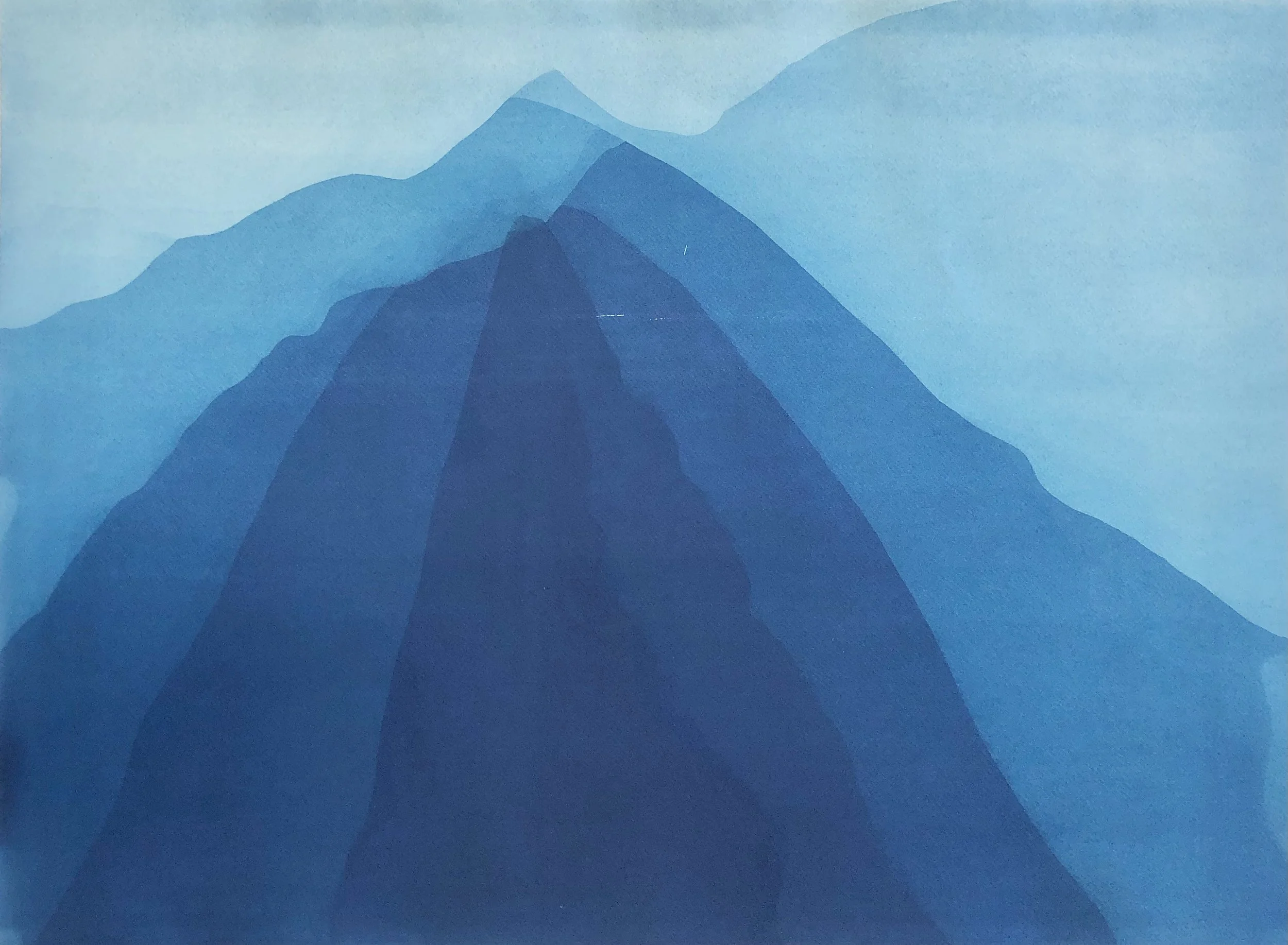 Abstract Cyanotypes on Paper — Christine So