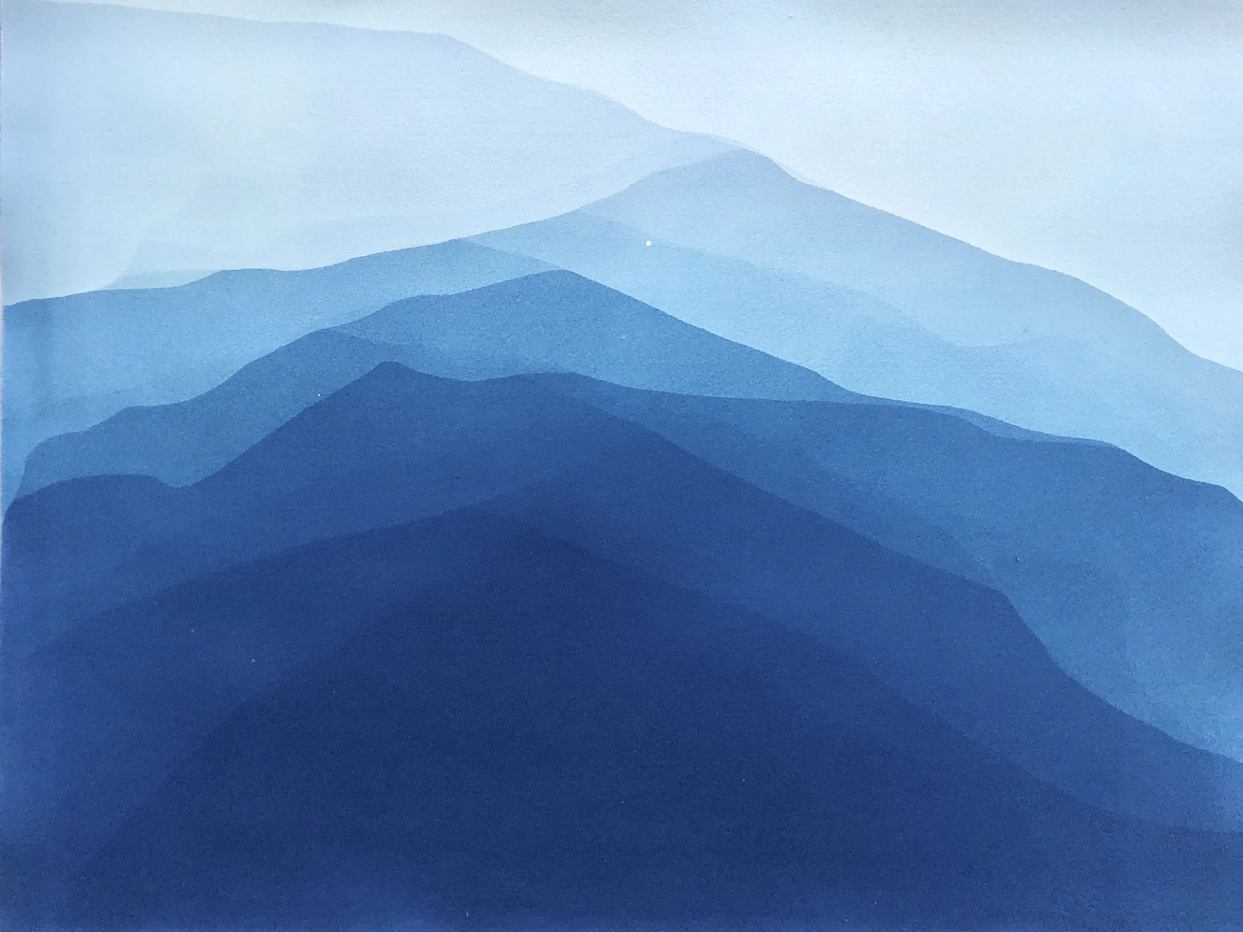 Abstract Cyanotypes on Paper — Christine So