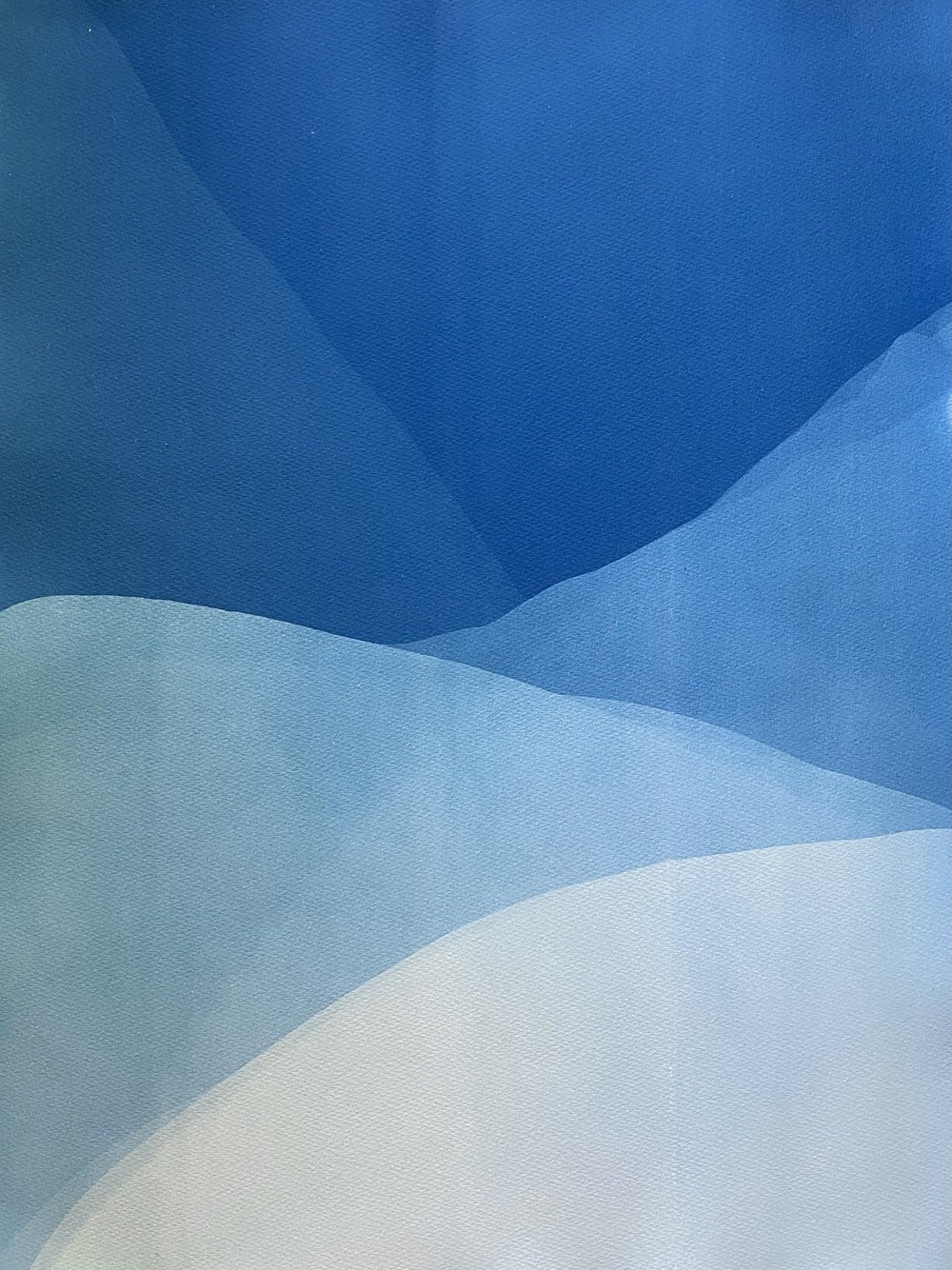 Abstract Cyanotypes on Paper — Christine So