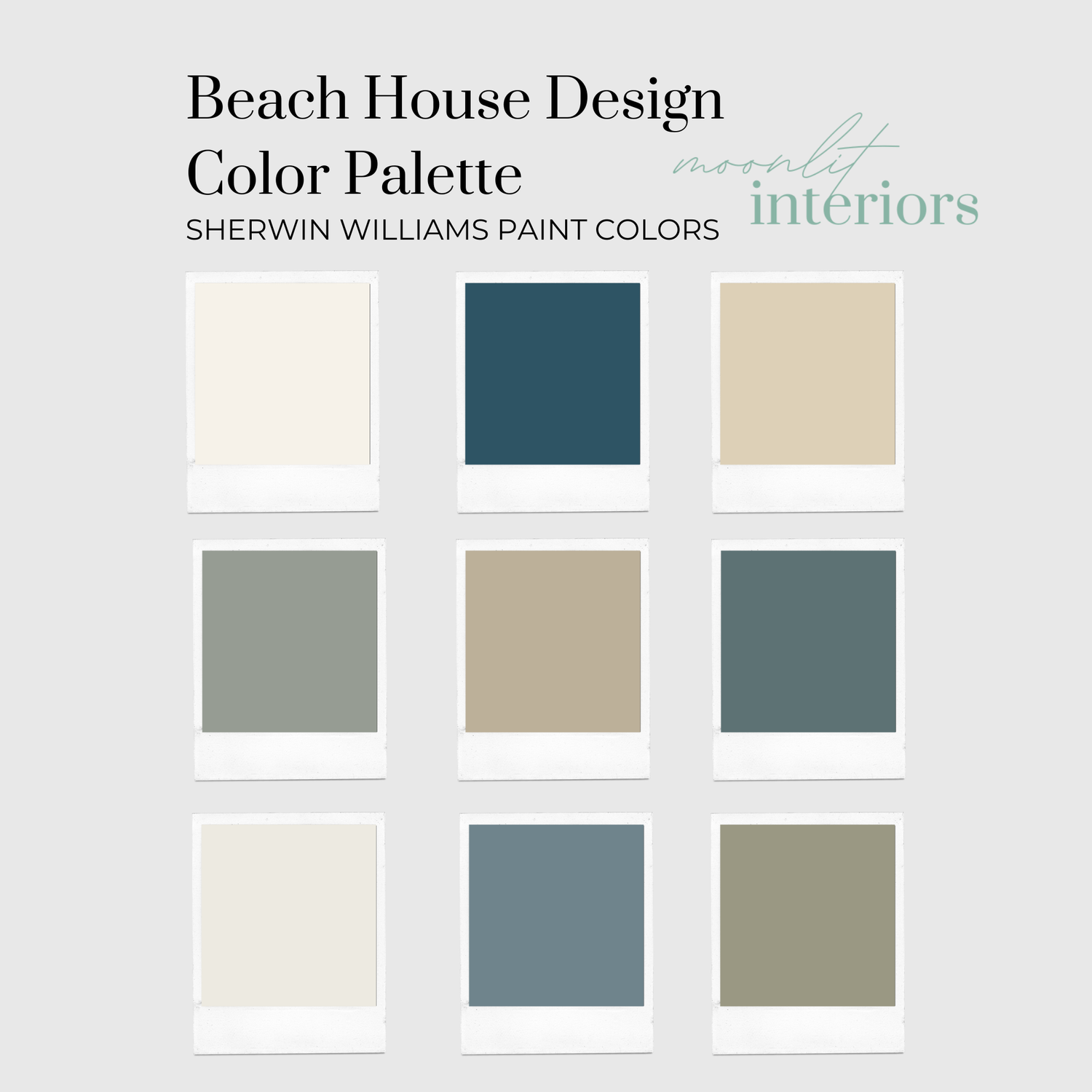 2025 Color of the Year Color Palette, Interior Paint Palette, Pre ...