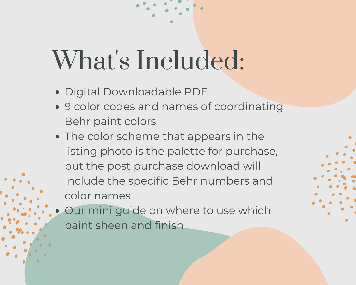 2025 Color of the Year Color Palette, Interior Paint Palette, Pre ...