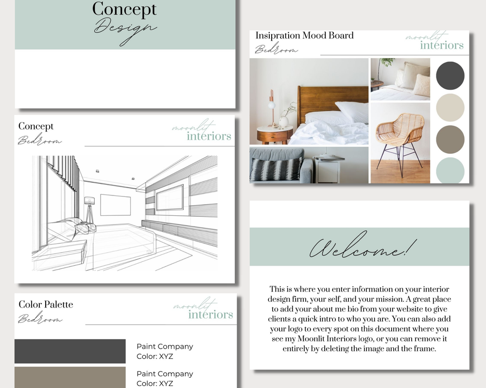 Interior Design Presentation Board Templates