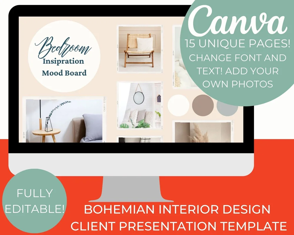 Canva Client Presentation Template, Interior Designer Client Welcome ...
