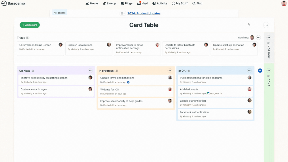 New in Basecamp: Share Card Tables with anyone — 37signals