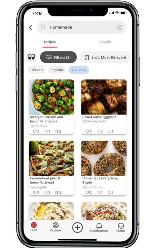 Pepper– The Social Cooking App to Share Food with Friends.