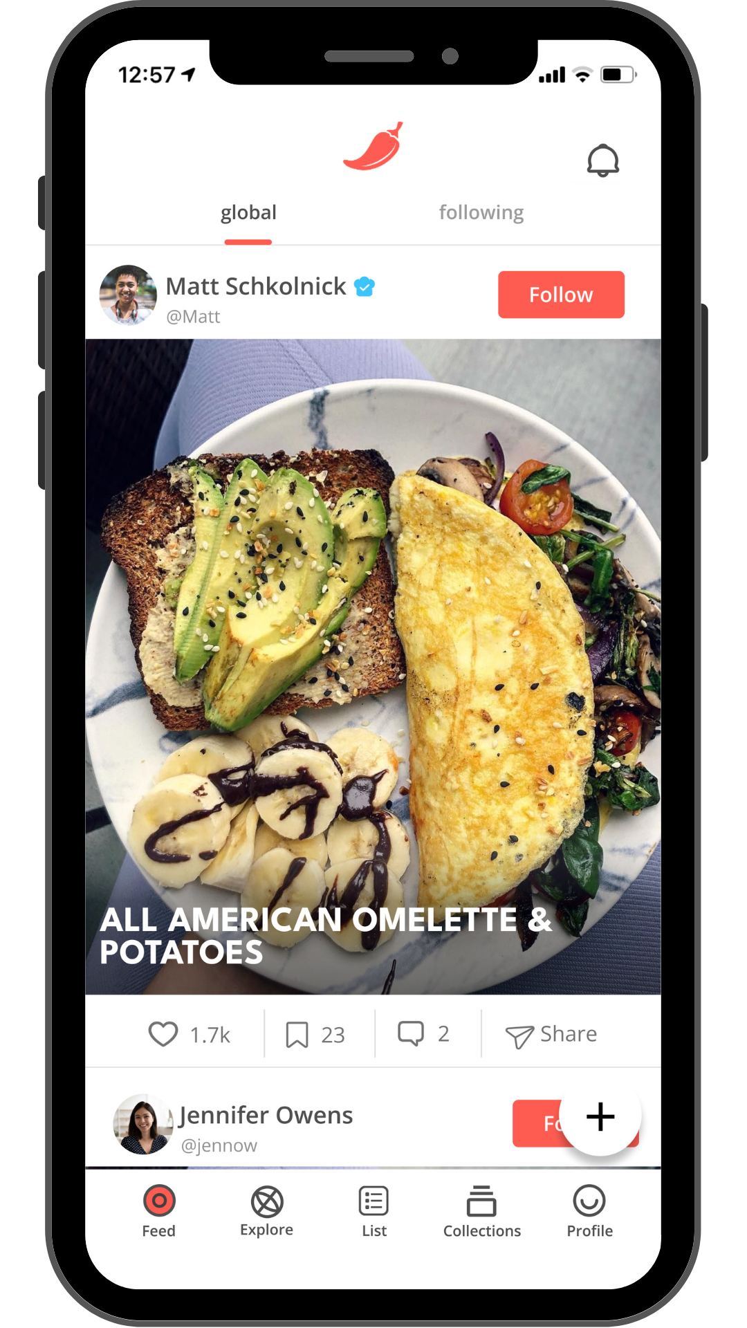 Pepper– The Social Cooking App to Share Food with Friends.
