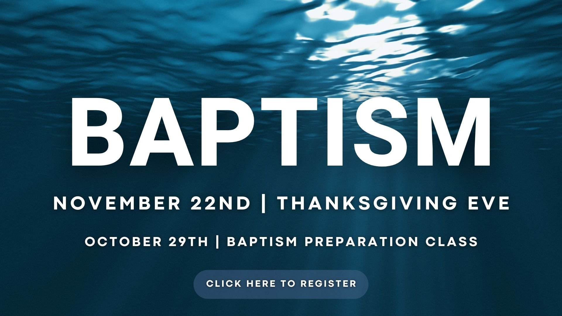 Water Baptism Class