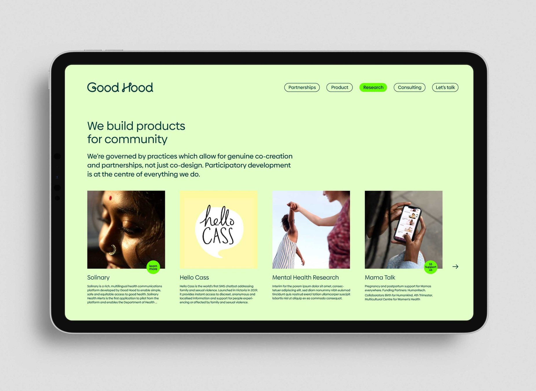 Good Hood – Brand development — Sarah Bürvenich – Graphic Design & Creative Direction, Melbourne