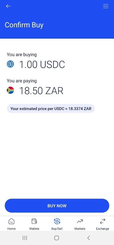 How Much is 1 USDC in Rands? — VALR