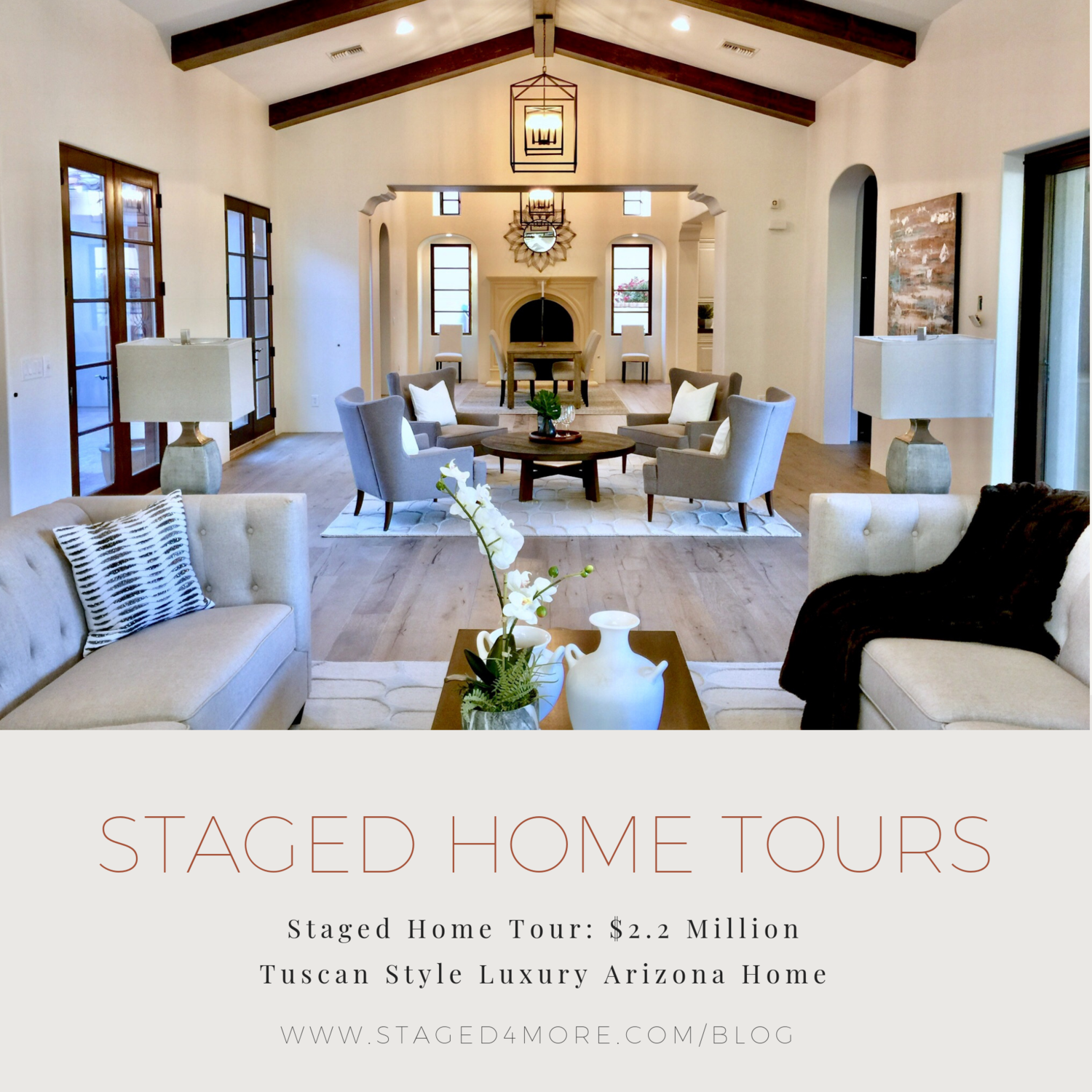 Staged Home Tour: $2.2 Million Tuscan Style Luxury Arizona Home ...
