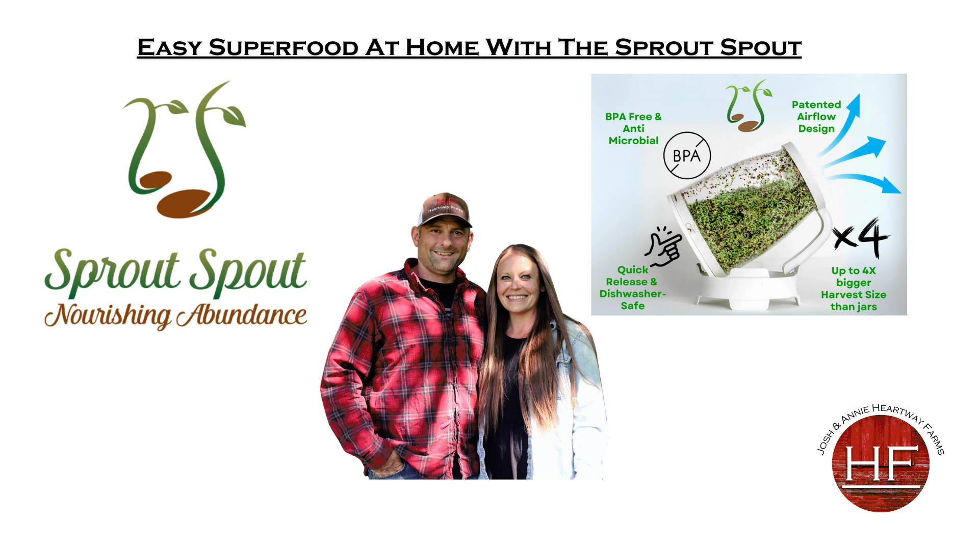The Sprout Spout - Growing Supper Foods At Home — Heartway Farms