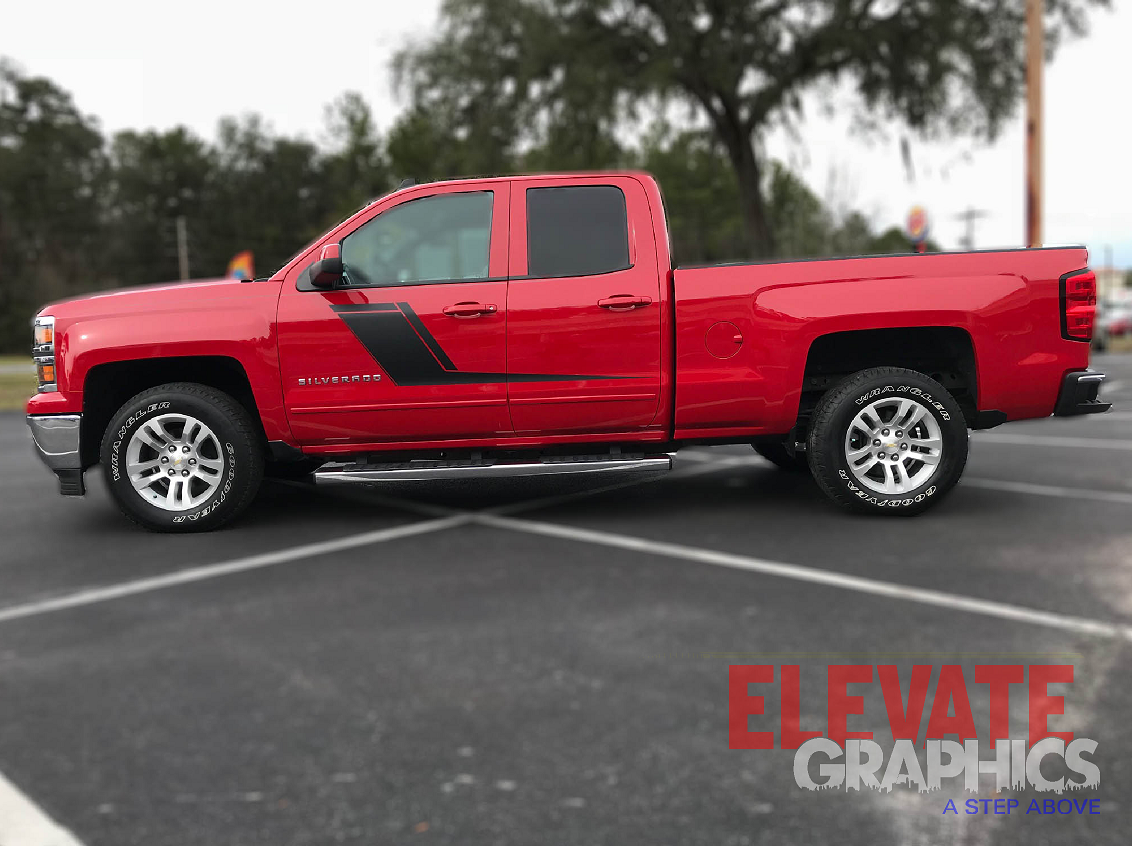 Chevy Silverado 1500 3m Vinyl Stripes, OEM Style Graphics, Custom ...