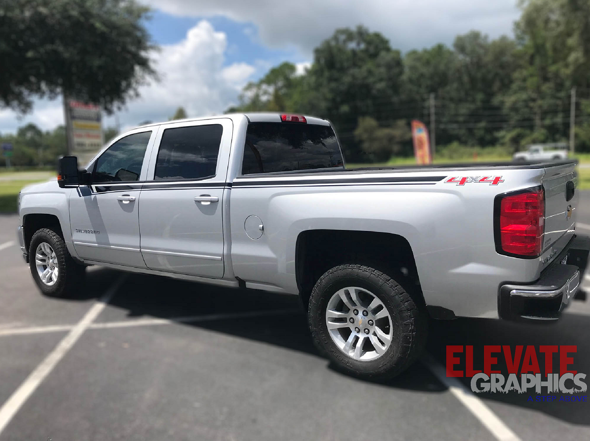 Chevy Silverado 1500 3m Vinyl Stripes, OEM Style Graphics, Custom ...