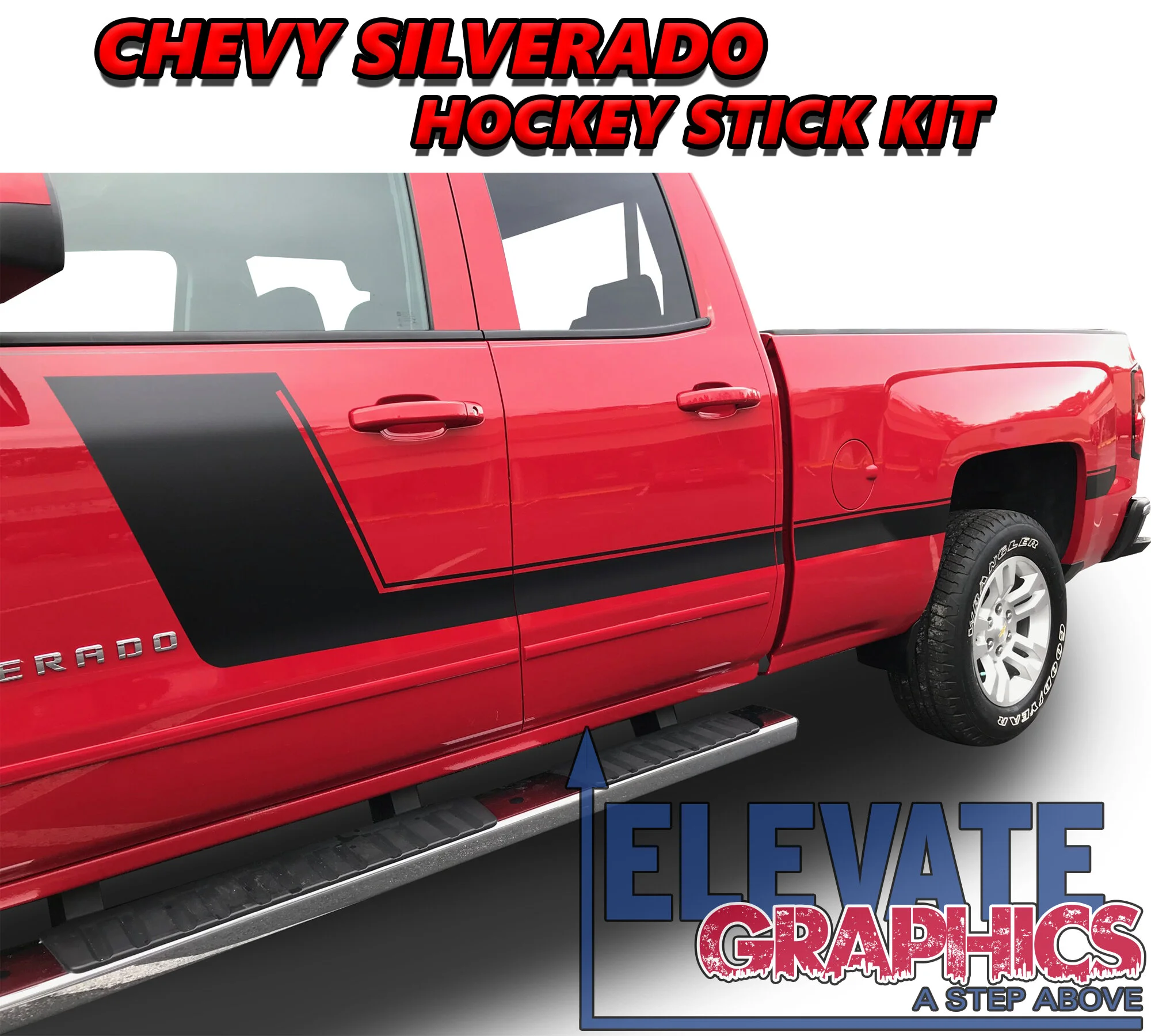 Chevy Silverado 1500 3m Vinyl Stripes, OEM Style Graphics, Custom ...