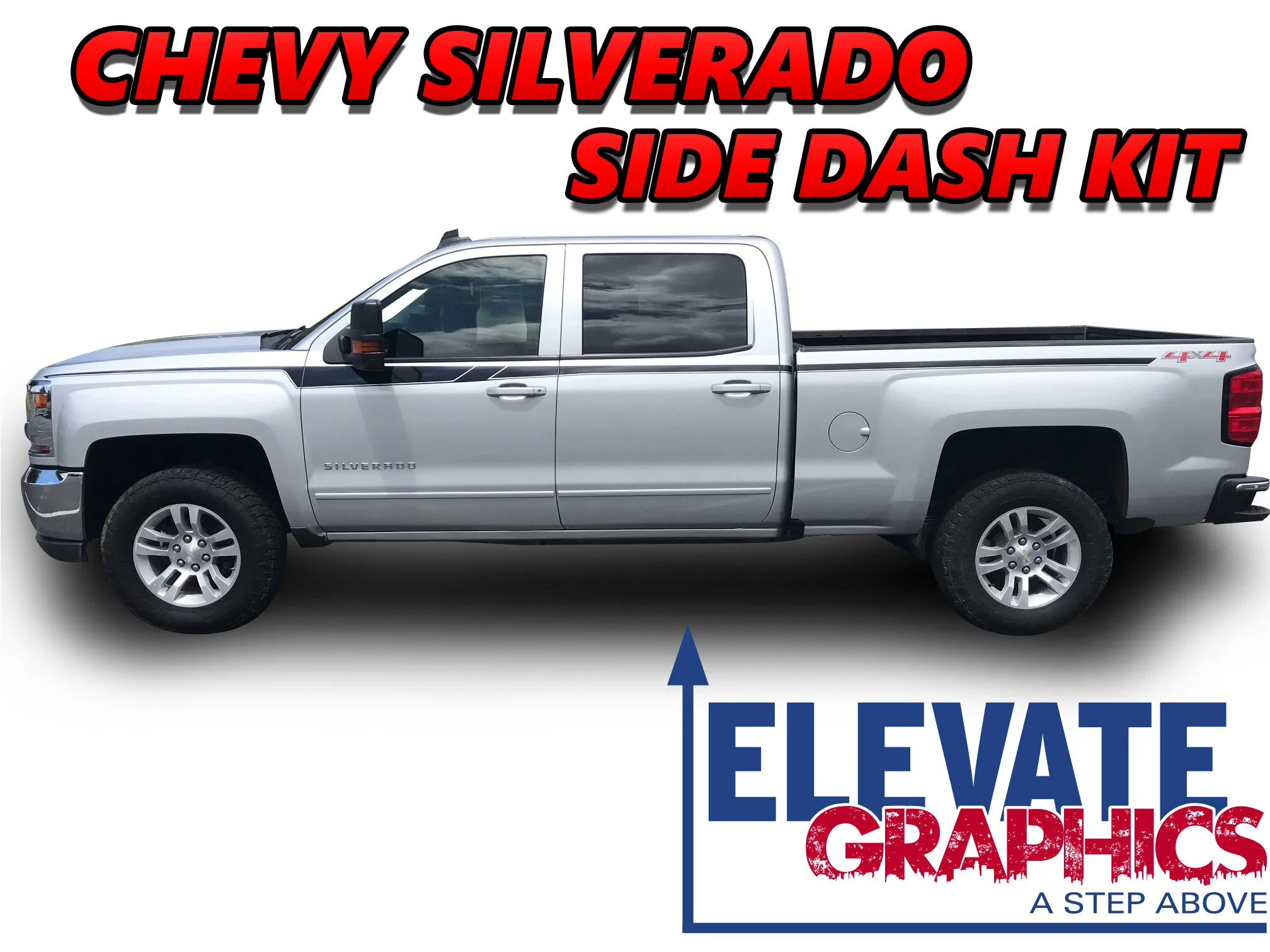 Chevy Silverado 1500 3m Vinyl Stripes, OEM Style Graphics, Custom ...