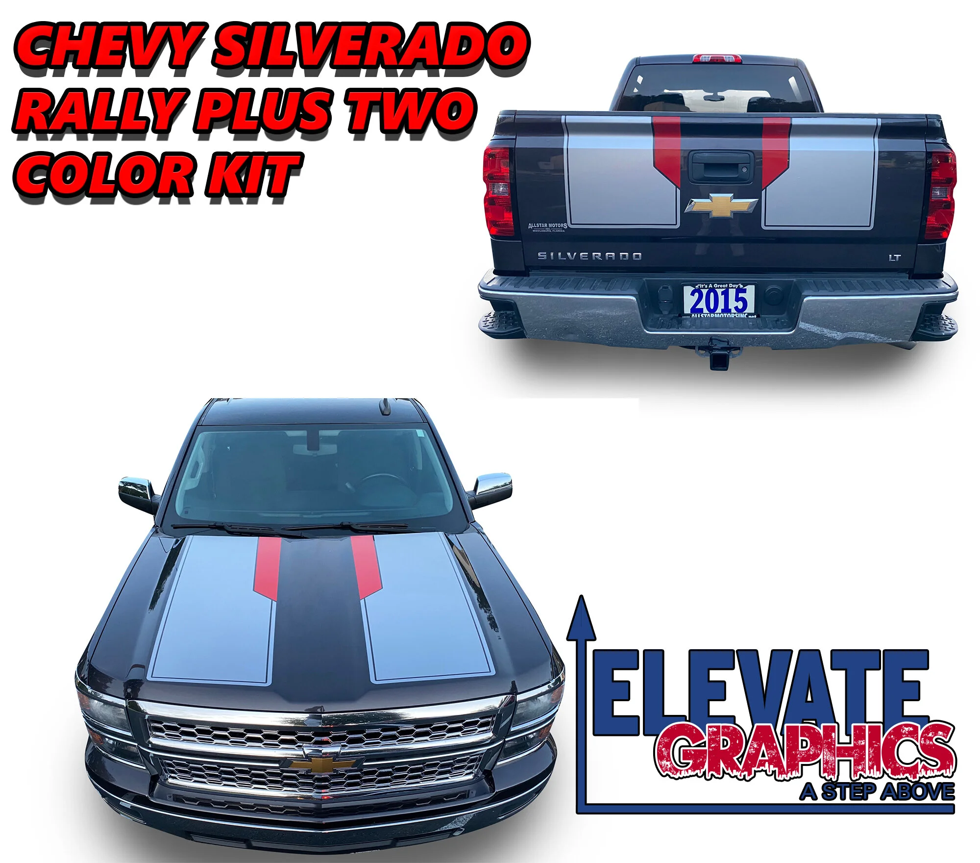 Chevy Silverado 1500 3m Vinyl Stripes, OEM Style Graphics, Custom ...