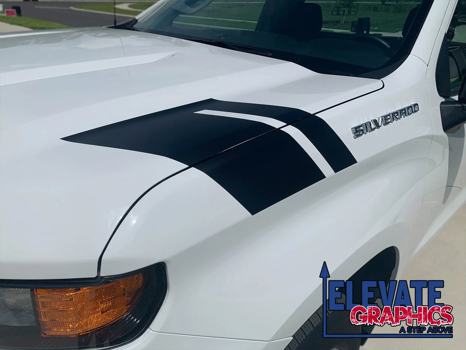 Chevy Silverado Side Hash Mark Hood Stripes: Auto Vinyl Graphics 3M ...