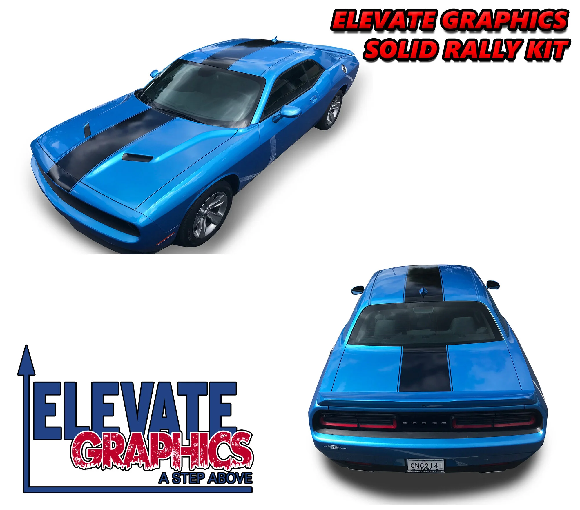 Dodge Challenger 3m Vinyl Stripes, OEM Style Graphics, Custom Stickers ...