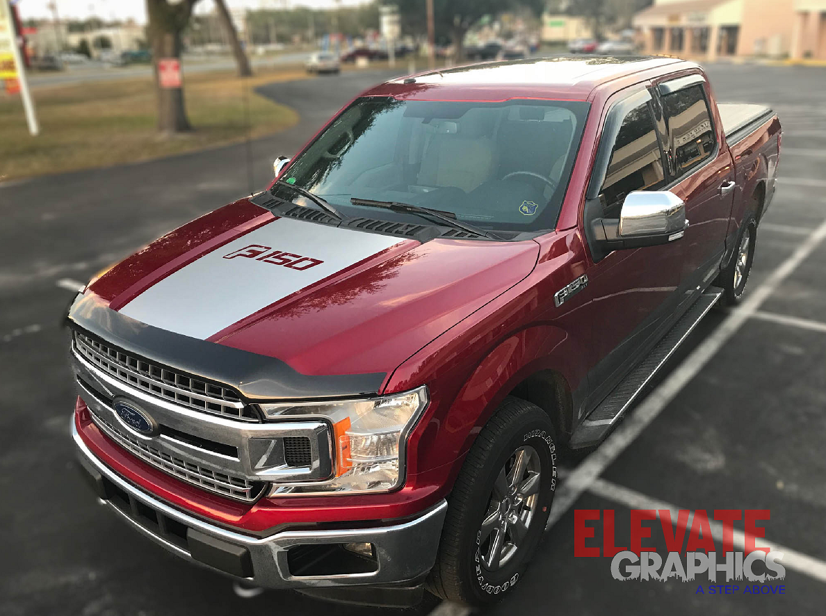 Ford F-150 Center Hood Stripes: Auto Vinyl Graphics 3M Decals And OEM ...