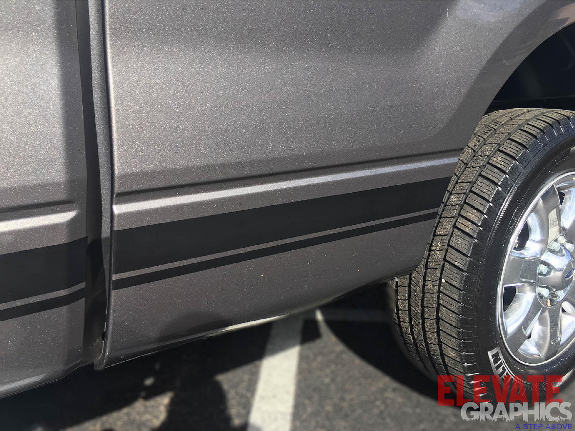 Ford F-150 Side Rocker Two Stripes: Auto Vinyl Graphics 3M Decals And ...