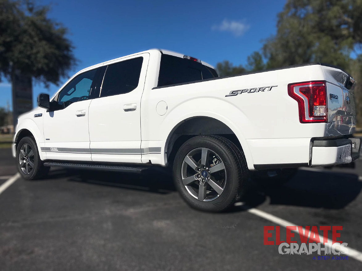 Ford F-150 Side Rocker Two Stripes: Auto Vinyl Graphics 3M Decals And ...