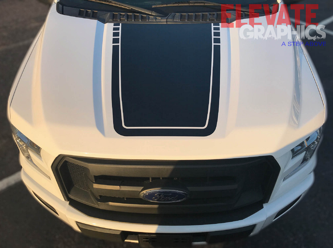 Ford F-150 Center Hood Stripes: Auto Vinyl Graphics 3M Decals And OEM ...