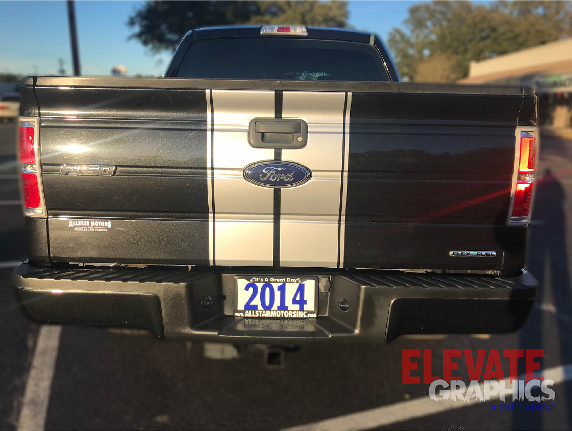 Ford F-150 Rally Split Stripes: Auto Vinyl Graphics 3M Decals And OEM ...