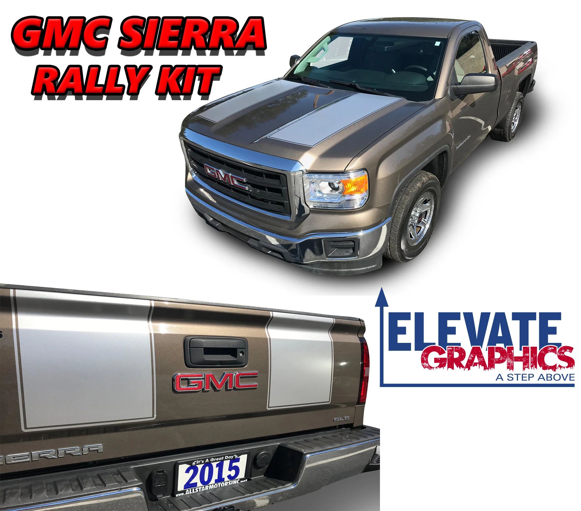 GMC Sierra 3m Vinyl Stripes, OEM Style Graphics, Custom Stickers, And ...
